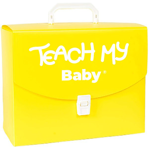 Teach My -Toys Baby Learning Kit: Screen Free Learning Toy , 6 Mos+ Finger Puppets, Board Books, Stacking Blocks To Teach Baby First Words, Numbers, Self and Sounds. Teaching Guides, Storage Case, Multi