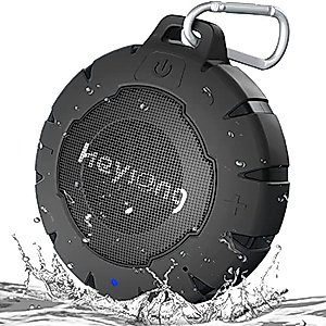HEYSONG Small Shower Speaker, IP67 Waterproof Speakers, 15H Playtime, Stereo Pairing, Lightweight Portable Speaker for Pool, Beach, Hiking, Boat, Kayak Accessories
