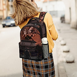 Unisex Adult Backpack Michael Halloween Myers Bag Large Storage Rucksack Fashion Travel Bag Classical Basic Business Computer Bag