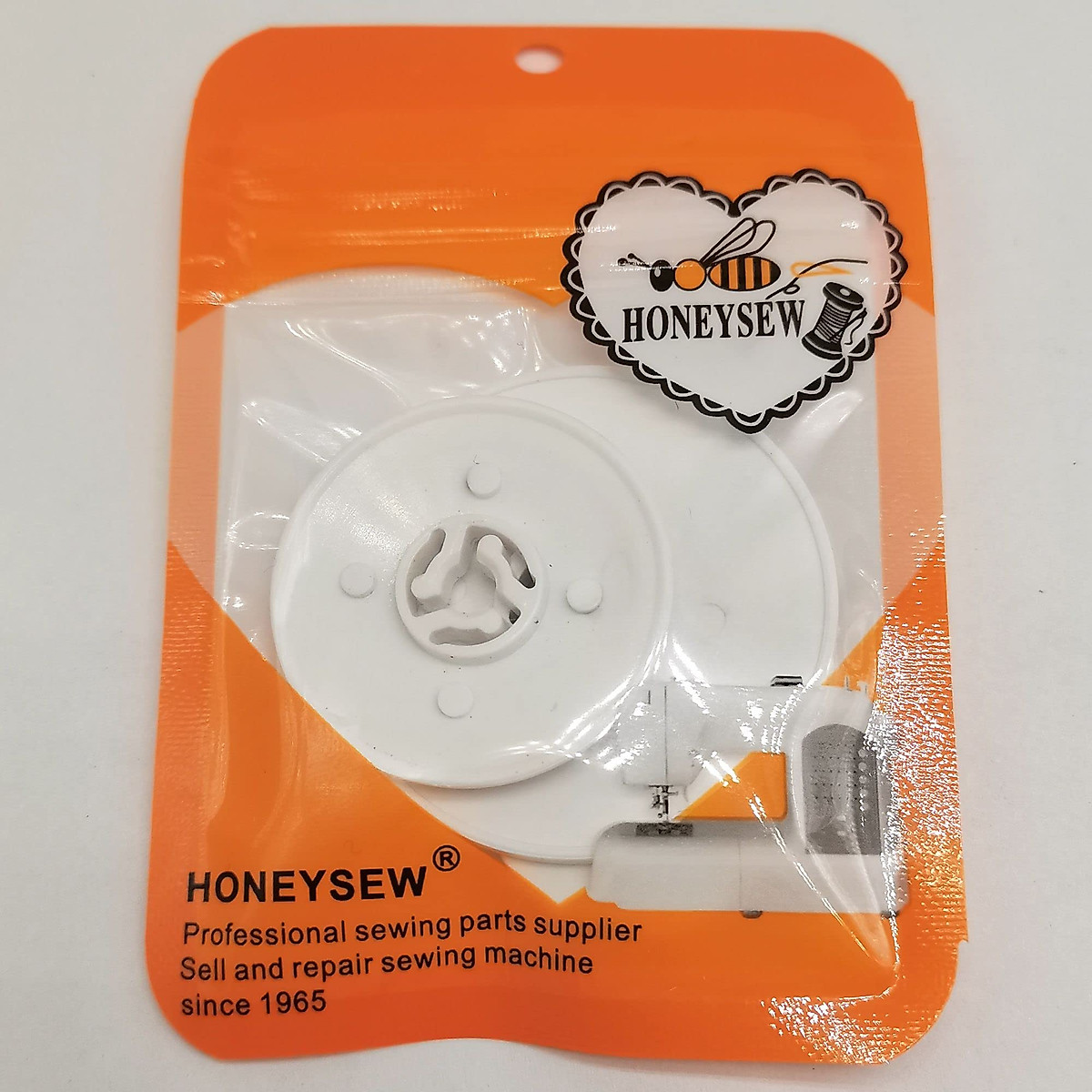 HONEYSEW 3pcs Spool Cap Small Medium Large for Most of Brother, Babylock and Some Bernina, White, Simplicity Sewing and Embroidery Machines (S+M+L Spool Cap(3pcs))