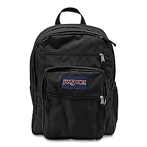 JanSport Big Laptop Backpack for College - Computer Bag with 2 Compartments, Ergonomic Shoulder Straps, 15” Laptop Sleeve, Haul Handle - Book Rucksack, Black