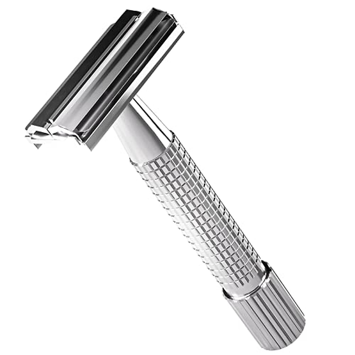 Swedish Platinum Bladed Double Edge Razor Kit for Zero Irritation - Stainless Steel Safety Razor Kit for Comfortable Wet Shaving with 5 Swedish Platinum Super Blades by grace & stella (5 Blades)
