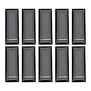 Solar Panel Board, 10pcs 0.5v 100ma Polycrystalline Solar Panel, for Power Supply of Small Household Solar Lighting System Outdoor Lamp Lighting