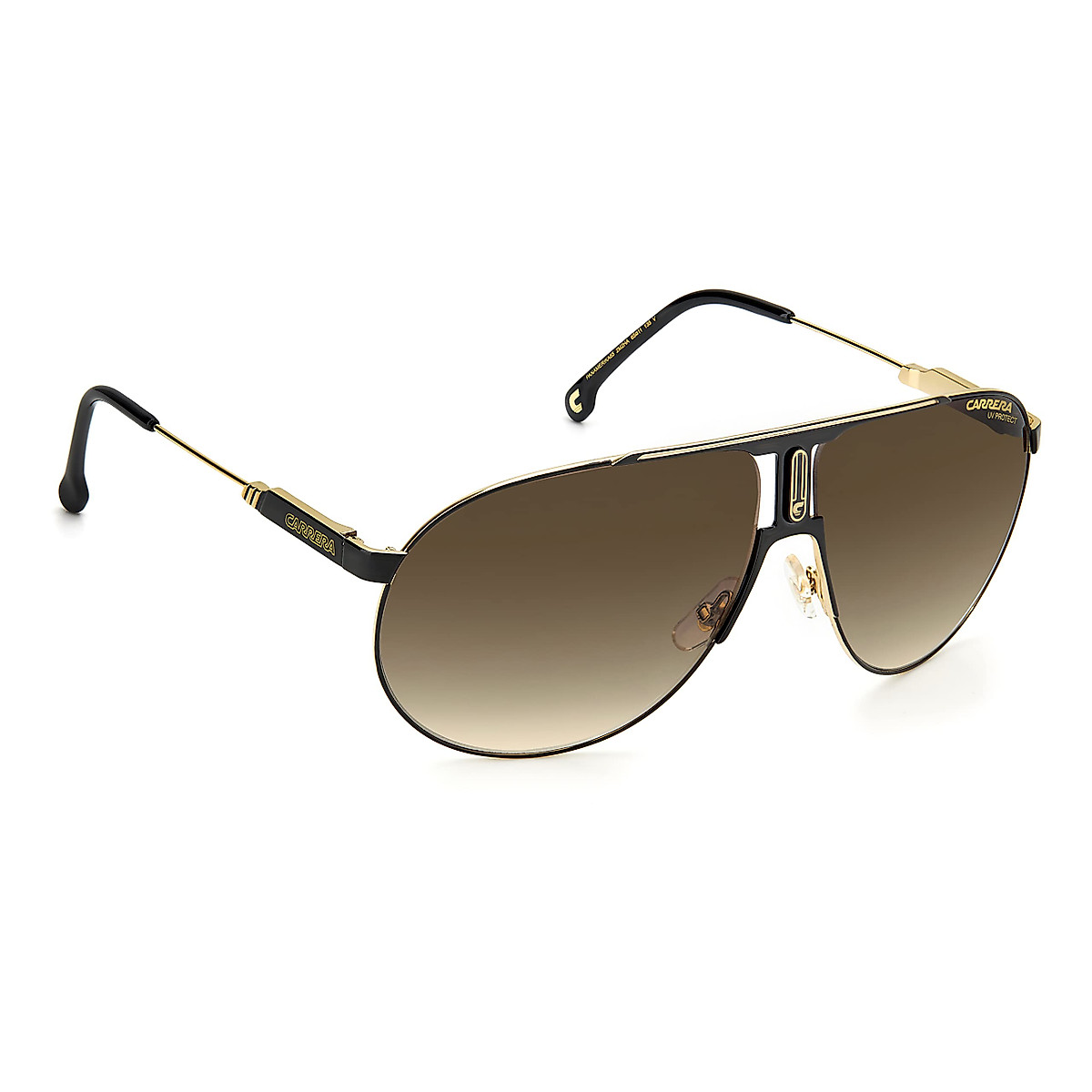 Carrera PANAMERIKA65 Aviator Sunglasses, Black Gold, 65mm, 11mm