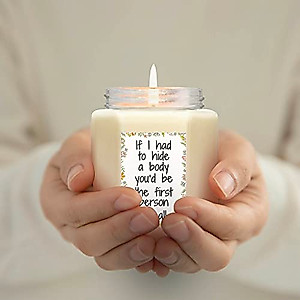 Birthday Gifts For Women - Best Friend Giftss for Women – Female Friendship Gifts, Sisters Gifts From Sister - Funny Birthday Presents Unique Gag Gifts For BFF, Bestie, Coworker - Lavender Candle 8 Oz