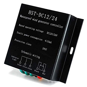 100W-800W DC 12V/24V Wind Turbines Generator Waterproof Battery Charge Controller Regulator