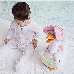 Cuddle Barn Mother Goose Animated Talking Musical Plush Toy, 14" Super Soft Cuddly Stuffed Animal Moves and Talks, Captivates Listeners by Reading 7 Classic Nursery Rhymes - Pink