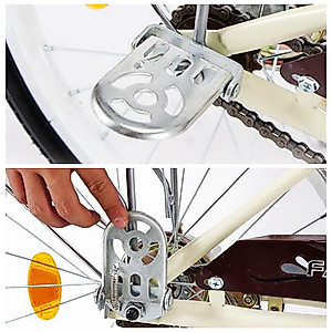 ZHOUWHJJ Bicycle Rear Seat Cushion Armrest Footrest Set, Kid Child Carrier Bicycle Baby Seat, Including Cushion and Backrest, Armrest Handrail, Footrests, Bell, Black