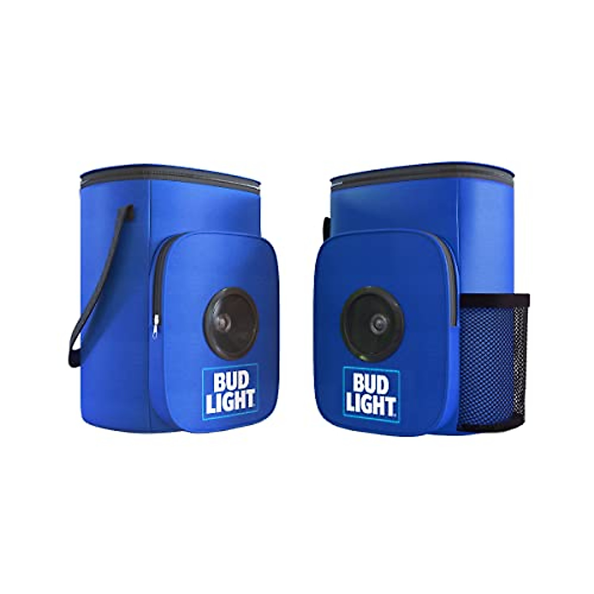 Bud Light Soft Cooler Bag with Built-in Rechargeable Wireless Bluetooth Speakers Foldable Small and Portable Durable and Material Compatible for Smartphones, Tablets & MP3 Players