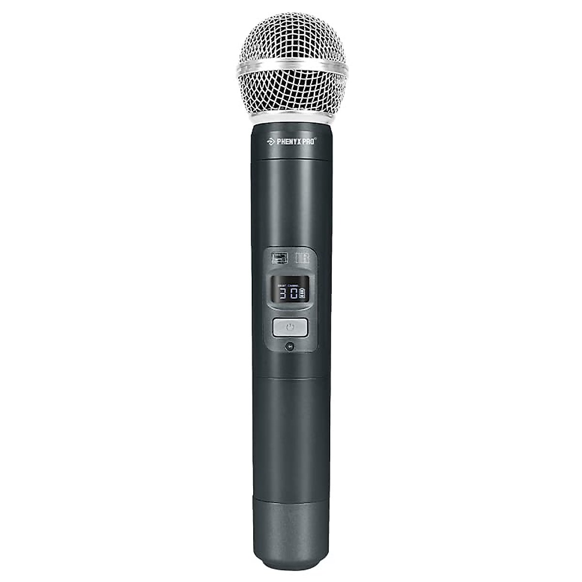 Phenyx Pro Professional Wireless Microphone, UHF Dynamic Microphone, Metal Cordless Microphone, Handheld Microphone for PTU-71/PTU-7000/PTU-6000 with Selectable Frequencies (PWH-7)