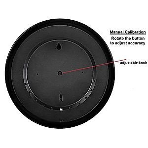 Indoor Outdoor Thermometer Hygrometer, Lirches Outdoor Thermometer Large Numbers, Decorative Outdoor Thermometers for Patio, No Battery Needed Wall Thermometer Round 10" in Diameter