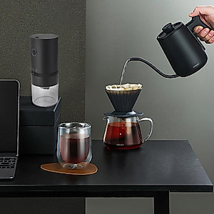 Portable Burr Coffee Grinder Small - Coffee Bean Grinder Electric with Multi Grind Settings for French Press, Cold Brew, Moka Pot, Pour-Over, Espresso Machine