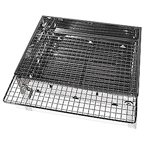 Portable Charcoal Grill Foldable Barbeque Grill Stainless Steel Small BBQ Grill Use For Backyard Patio Grillin Picnics Beach Trailers Camping