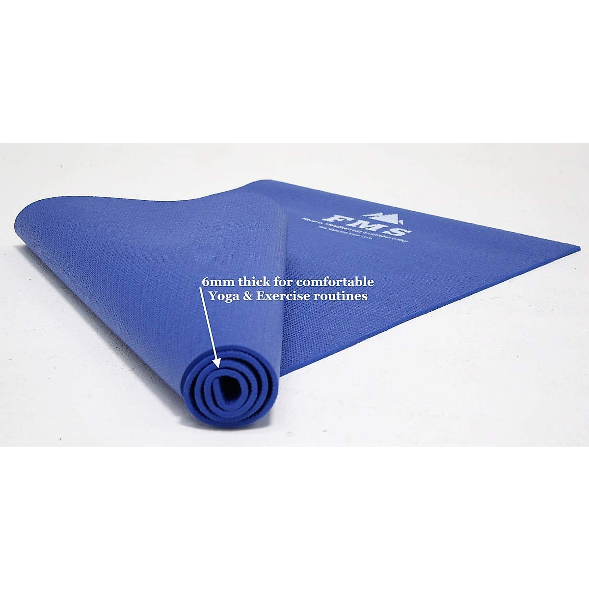 FIMISU™ Yoga & Exercise Mat • 6mm Thick • Slip Resistant (Blue)