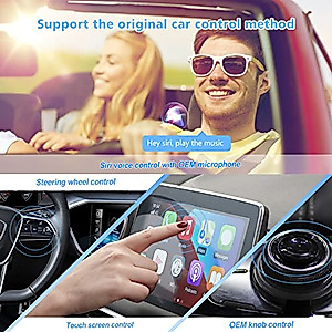 OTTOCAST Wireless CarPlay Adapter 2022 Speed Fastest Apple Wireless CarPlay Dongle Plug & Play 5Ghz WiFi Auto Connect No Delay Online Update, U2-AIR for OEM Wired CarPlay Cars Model Year After 2016