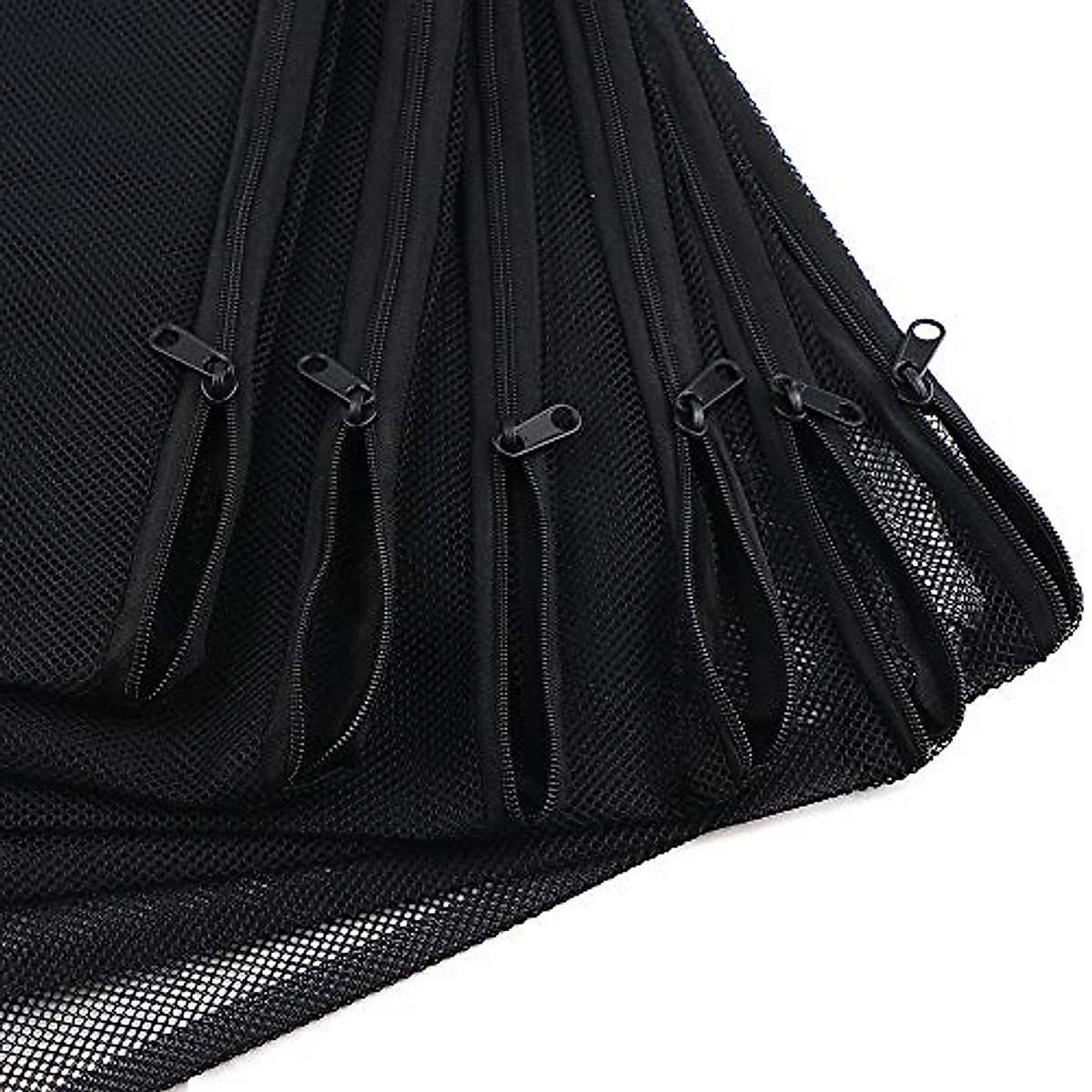 AQUA KT Aquarium Filter Mesh Media Bag Net Reusable for Fish Tank Activated Carbon, Biospheres, Ceramic Rings, Black, Pack of 6