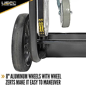 USCC Appliance Truck - Steel Hand Truck - Heavy Duty 1,000-1,200 Pound Capacity - Appliance Hand Dolly with Single Auto Recoil System - Heavy Duty Hand Truck - Appliance Dolly with Kickback Wheels