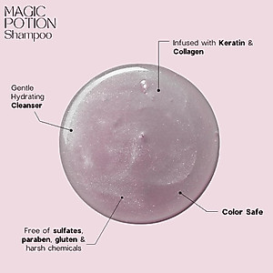 SIMPLY SMOOTH Magic Potion Shampoo Paraben Free Daily Shampoo Restore & Repair Dry, Damaged, Keratin Depleted Hair Hydrate & Create Soft, Healthy Hair For All Hair Type 8.5oz