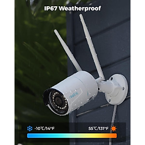 Reolink Plug-in Outdoor WiFi Security Camera, 5MP HD Dual Band Wired Wi-Fi Camera for Home Security-2.4/5 Ghz, Smart Person/Vehicle Alerts, Motion Detection, Night Vision, IP66 Waterproof, RLC-510WA