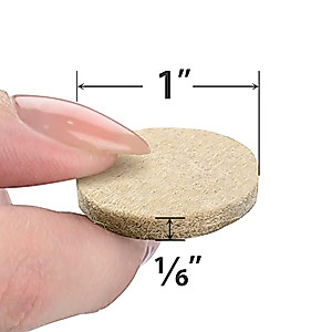 Best Felt Furniture Pads X-PROTECTOR - 48 Premium Chair Felt Pads Floor Protector for Furniture Feet Wood Hardwood Floors - Protect Your Hard Floors! (Beige)