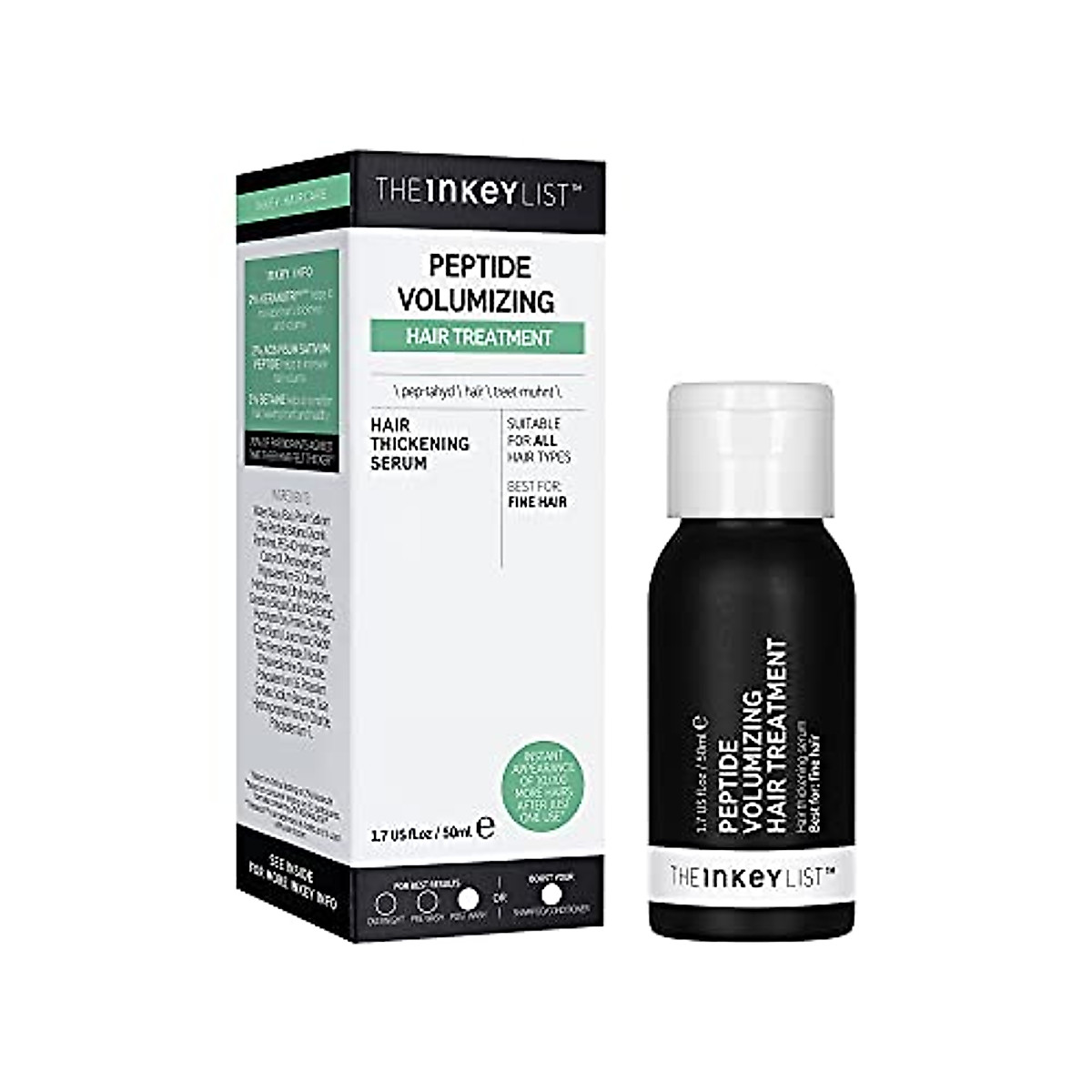 The INKEY List Peptide Volumising Hair Treatment Leaves Hair Thicker and More Voluminous 50ml