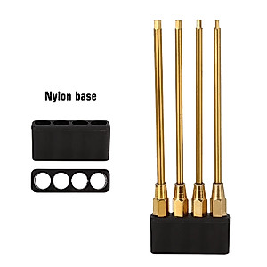 INJORA Hex Screwdriver 4 in 1- Allen Wrenches Set 1.5mm 2.0mm 2.5mm 3mm with 4 in 1 Cross Wrench 4 5 5.5 7mm- RC Tool Kit for TRX4 Arrma Helicopter Drone Boat