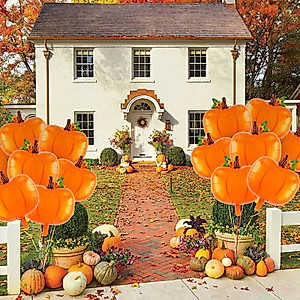 24 Pcs Pumpkin Balloons Fall Balloons Thanksgiving Foil Pumpkin Balloon Large Mylar Balloons for Fall Autumn Thanksgiving Harvest Themed Birthday Baby Shower Party Decorations Supplies