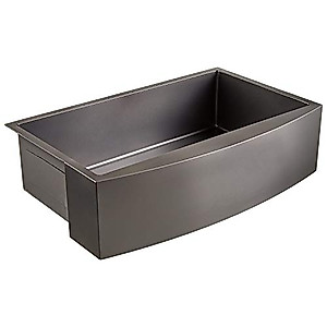 Signature Hardware 944649-33 Atlas 33" Farmhouse Single Basin Stainless Steel Kitchen Sink