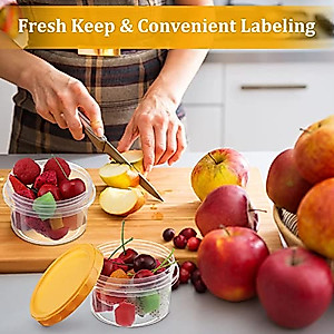 36 Pack Freezer Storage Containers with Lids, Reusable Twist Top Containers for Soup, Round Wide Mouth Lunch Jars, Freezer Deli Containers (8 oz)