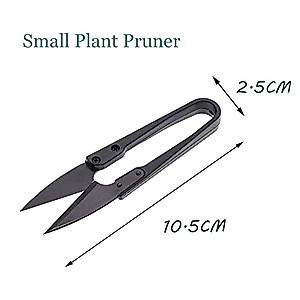 JINJIAN Bonsai Pruning Scissors 6PCS - Small Pruner Shears Bud Leaves Trimmer Garden Shears for Plants, Gardening Clippers for Flower Bonsai Trimming Pruners Trimmers Secateurs(BLACK)