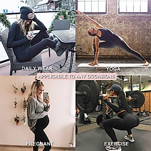 Syrinx High Waisted Leggings with Pockets for Women - Soft Athletic Tummy Control Pants for Yoga Workout