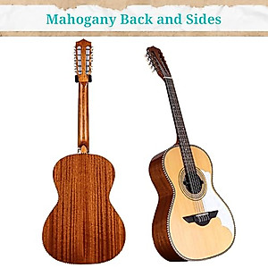 H. Jimenez 10 String Bajo Quinto, Right, Gold (LBQ2NC)