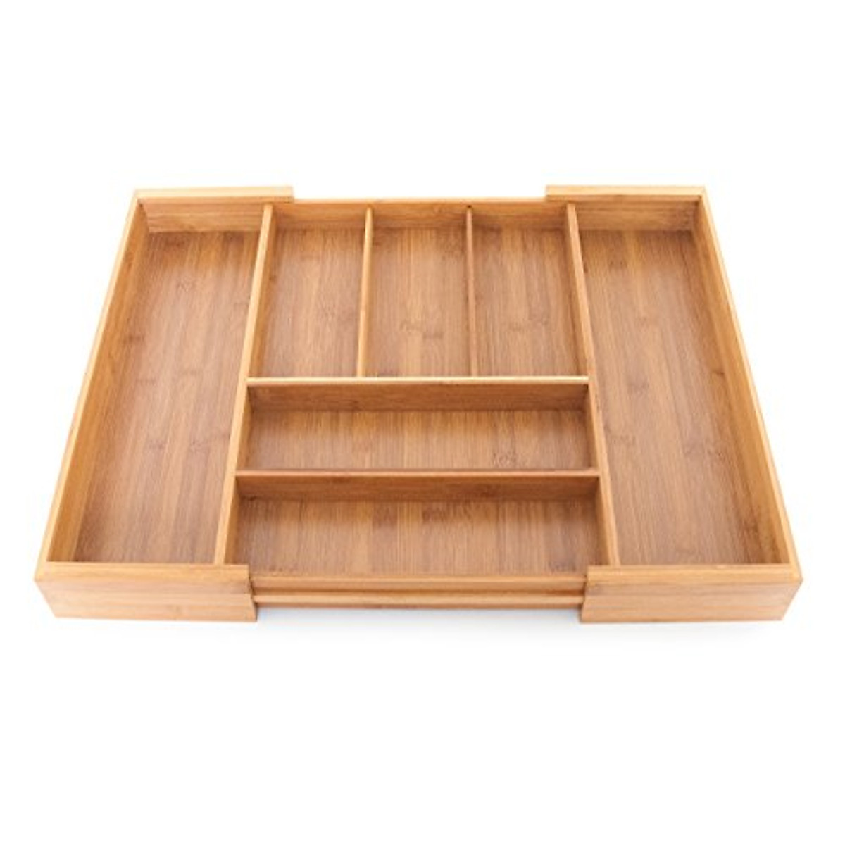 ForHauz Bamboo Silverware Drawer Organizer