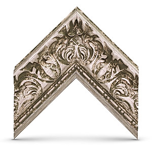 Frame My TV Deco TV Frames - Tuscan Silver Smart Frame Compatible ONLY with Samsung The Frame TV (65", Fits 2021-2024 Frame TV)