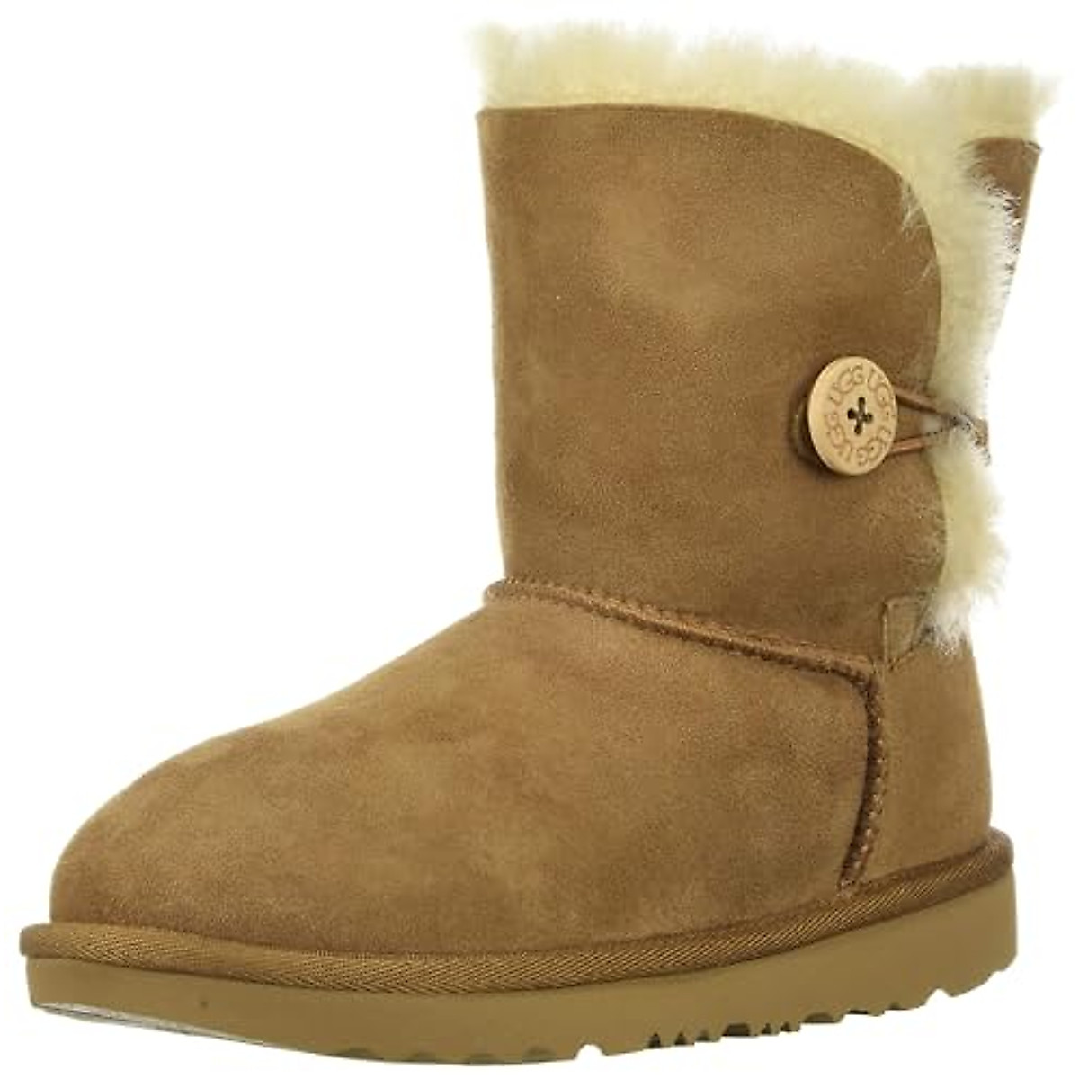 UGG Unisex-Child Bailey Button Ii Boot, Chestnut, 05