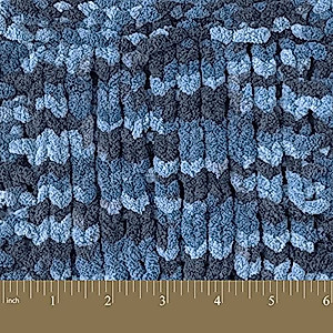 Crafted By Catherine Polar-ized Multi Yarn - 2 Pack (213 Yards Each Skein), Baby Blue Multi, Gauge 6 Super Bulky