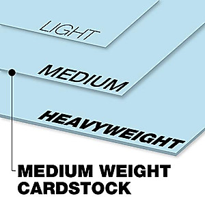 Springhill 8.5” x 11” Blue Colored Cardstock Paper, 90lb, 163gsm, 250 Sheets (1 Ream) – Premium Lightweight Cardstock, Printer Paper with Smooth Finish for Cards, Flyers, Scrapbooking & More – 085100R