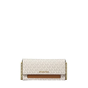 Michael Kors Jet Set Medium Saffiano Leather 2-in-1 Convertible Crossbody Bag (Van/Arorn)