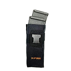 X-FIRE® Tall Washable Nylon MOLLE Pouch or Duty Belt Portable Radio Holder