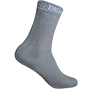 DexShell Men's Standard Crew Length, High-Rise Grey, Medium