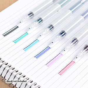 Erin Condren Colorful Marker Gem Dual-Ink/Dual-Tip Markers 6-pack | 6 Pens, 12 Highlight and Jewel-Tone Colors in Chisel Tip Highlighter and Fine Tip Pen | Design