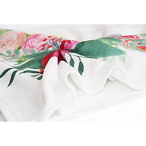 Customizable Baby Monthly Milestone Blanket Girl | Large 50"x60" | Personalized Soft Photography Background | Newborn Girls or Boys Photo Prop | Best