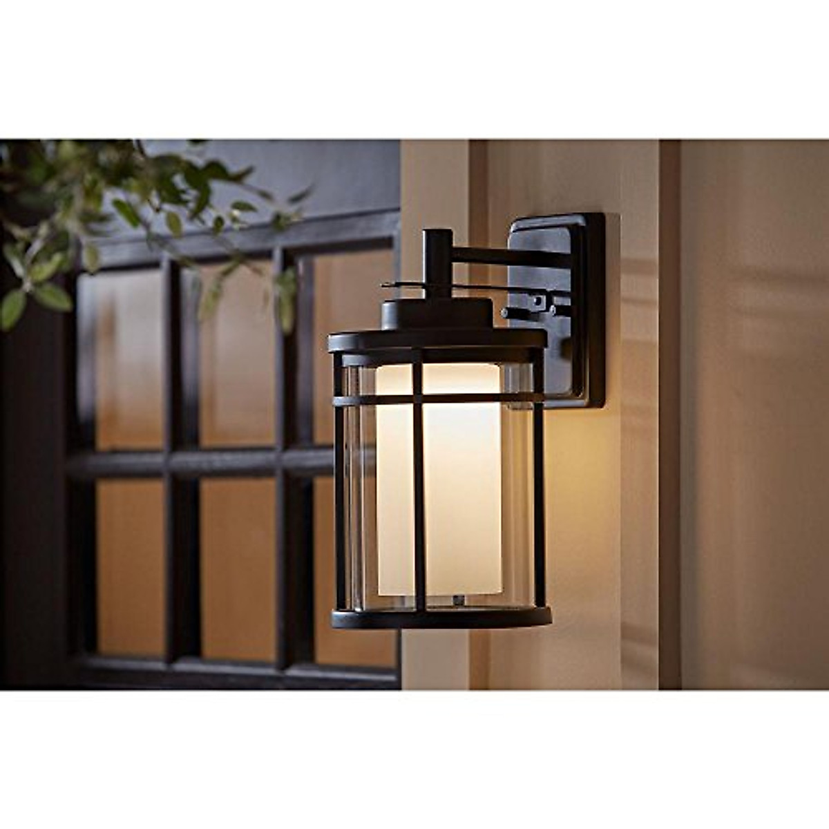 Home Decorators Collection, DW7178BK, LED Outdoor Black Medium Wall Light