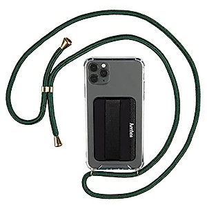 Keebos Green Crossbody Phone Case with Strap and Card Holder Wallet Phone Case, Designed for All iPhones Including iPhone 12