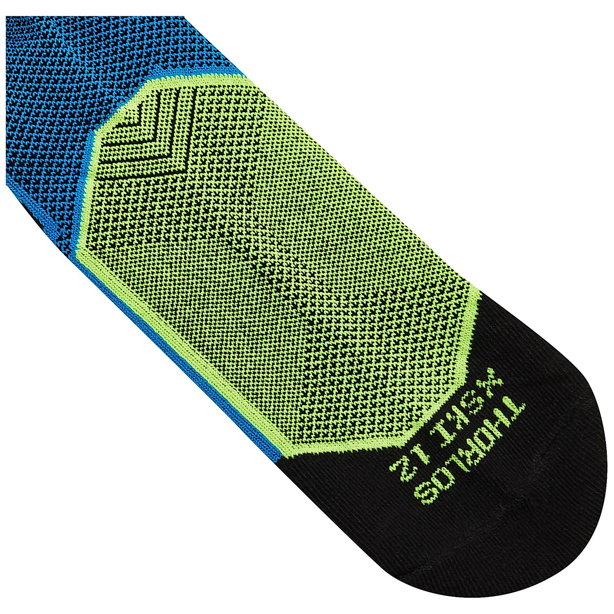 thorlos unisex adult Xski Ultra Thin Over the Calf Skiing Socks, Charged Raven, Small US