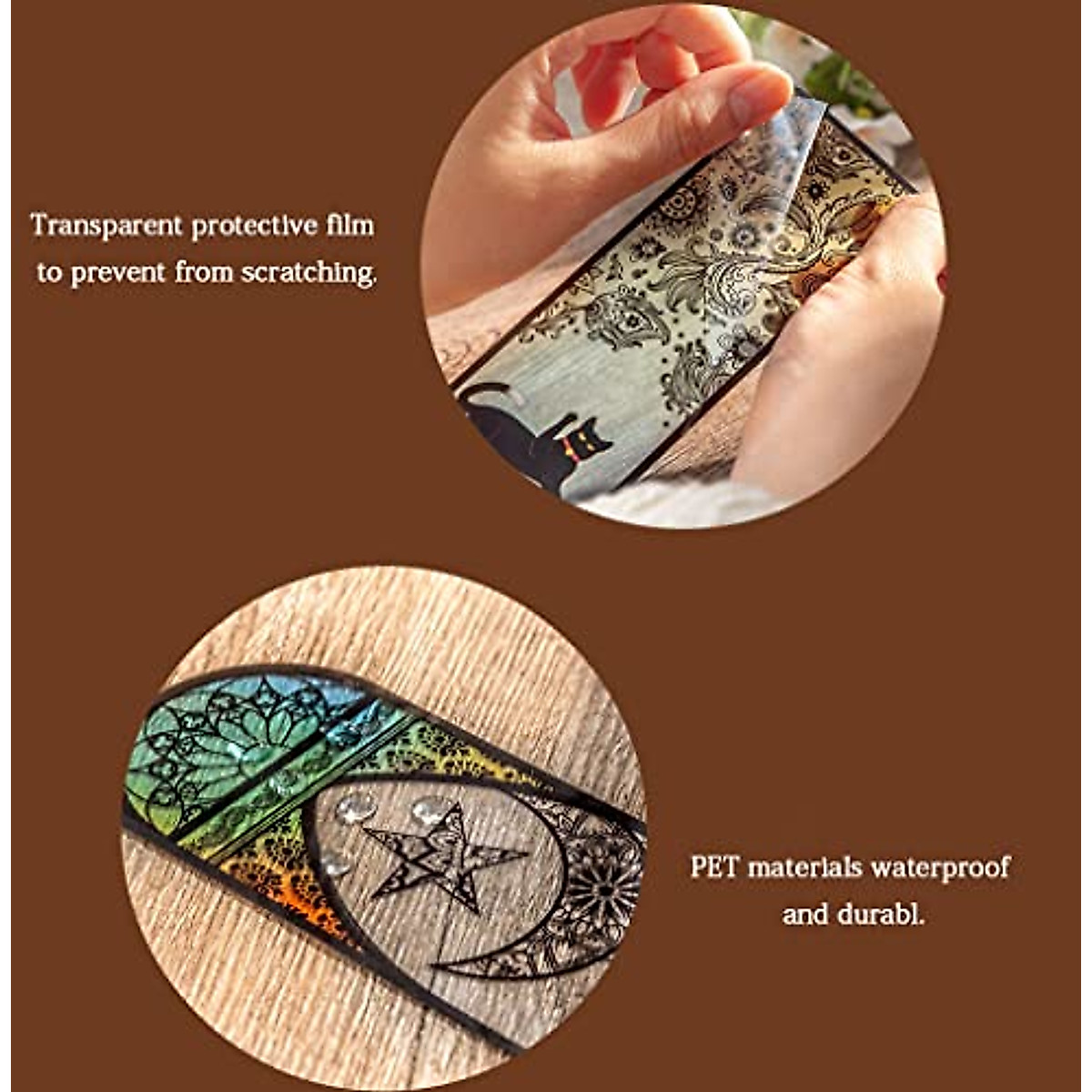 BLBMH 9PCS Cool Cat Bookmarks Set Cute Animal Bookmarks for Women Kids Girls Book Lovers Book Marks Bulk for Book Club Classroom Gifts for Students