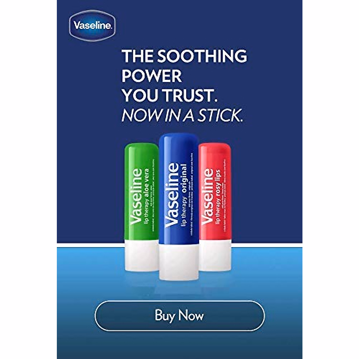 Vaseline Lip Therapy Stick with Petroleum Jelly (Rosy, 0.16 Ounce (Pack of 2))