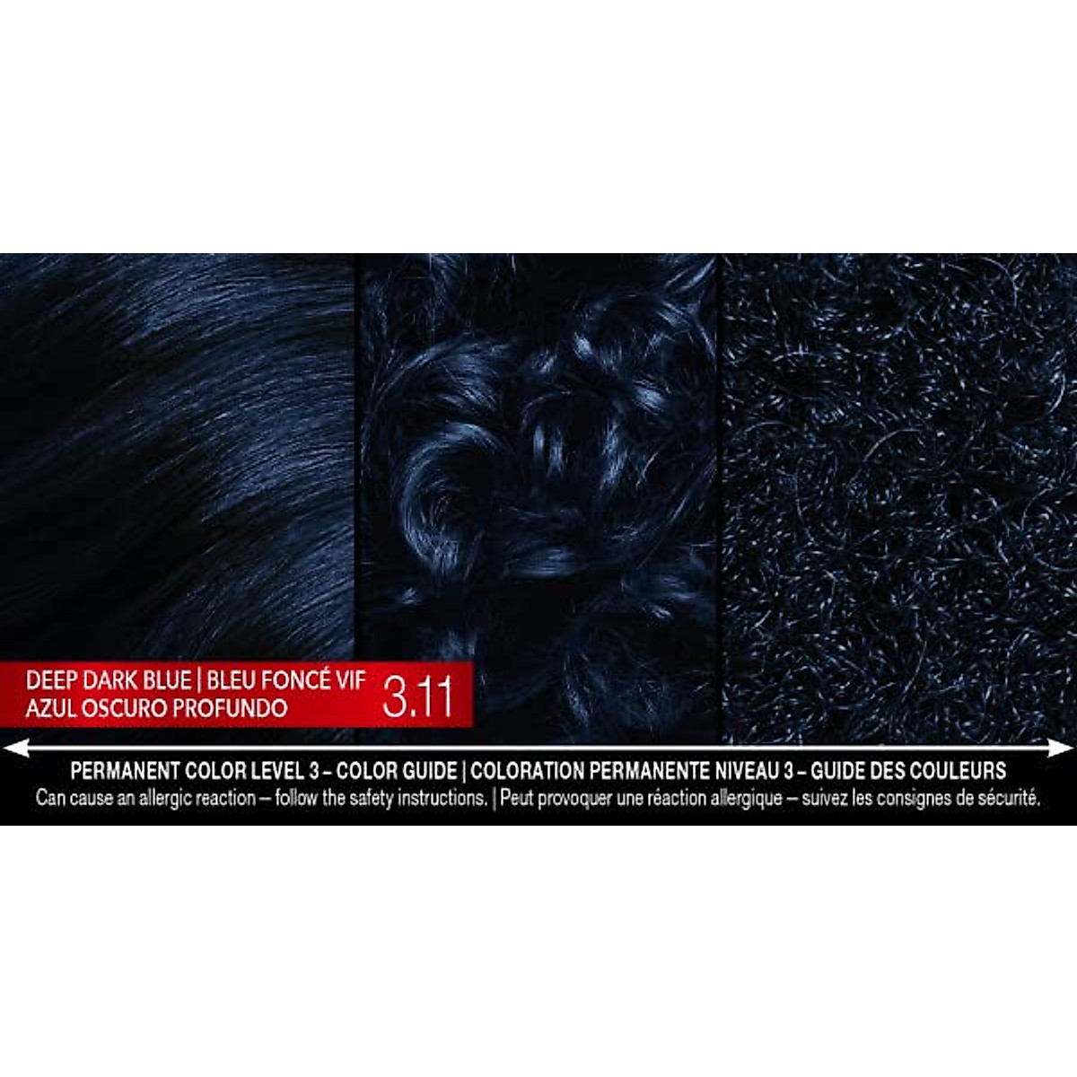 Schwarzkopf Keratin Color Permanent Hair Color Cream, 3.11 Deep Dark Blue