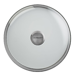 Le Creuset 12 Inch Stainless Steel Frypan Bundle with Glass Lid SS Knob