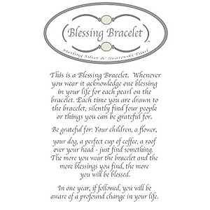 Blessing Bracelet - 12MM White Crystal Pearls - only by Made As Intended
